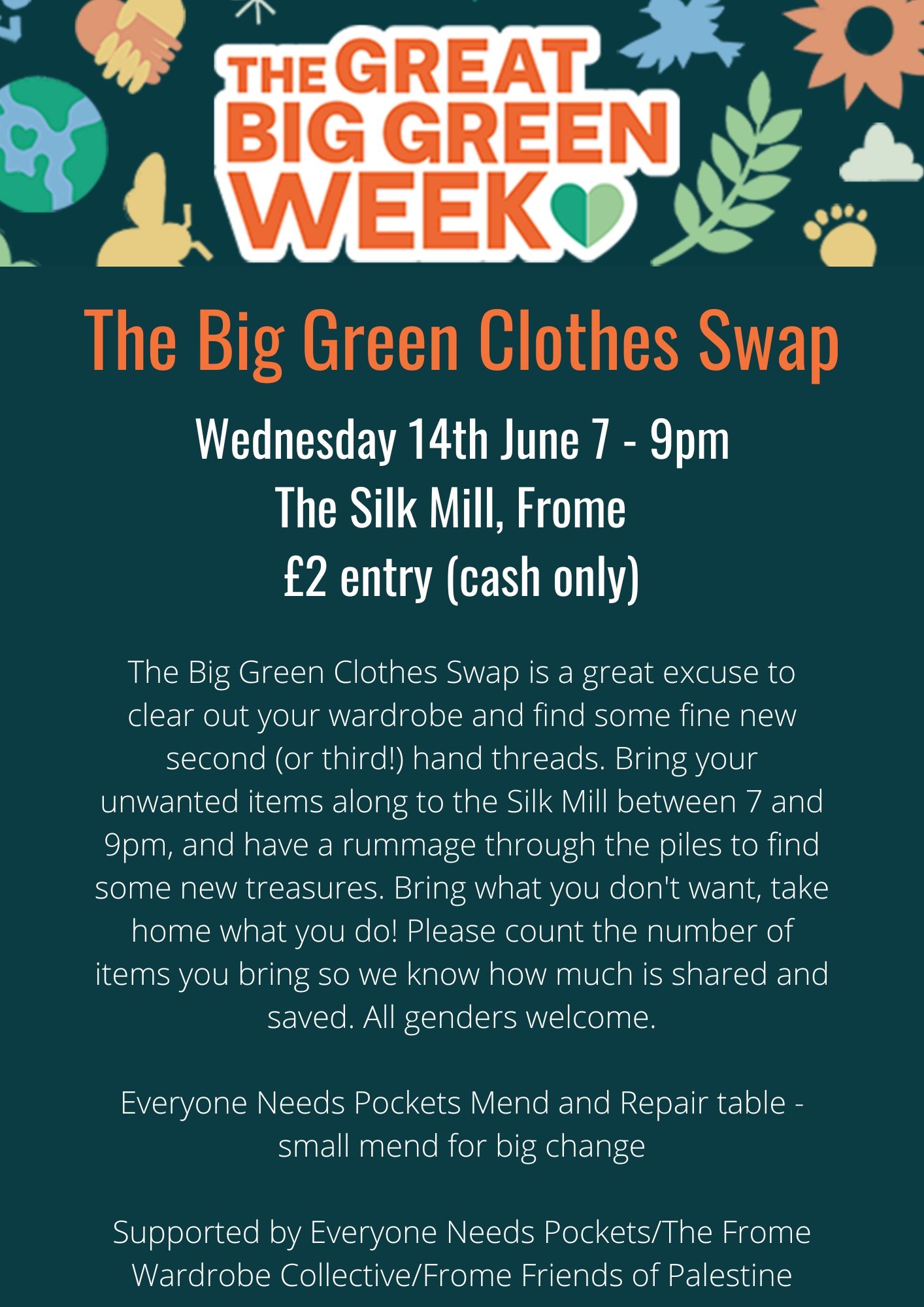 Big Green Clothes Swap • Silk Mill Studios & Gallery